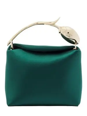 Erdem Bloom Mini Satin Top-handle Bag - Green