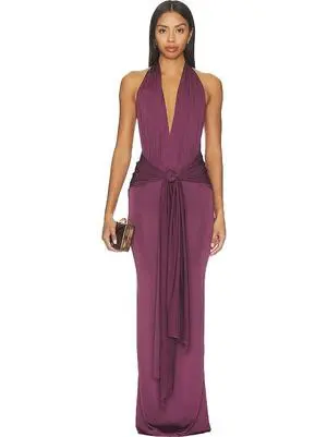 LOVERS AND FRIENDS Coralie Gown In Purple - Plum