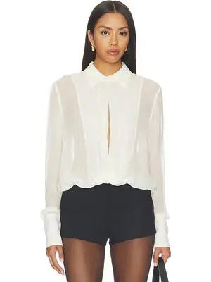 Eterne Vivi Viscose Georgette Blouse - Ivory