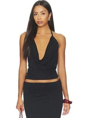 Eterne Anja Soft Jersey Tank Top - Black