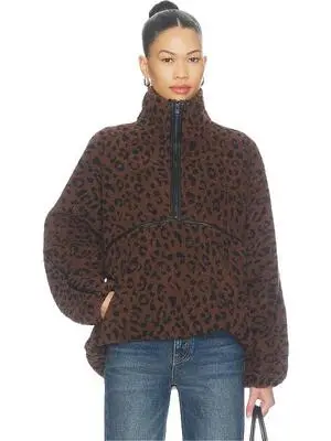 LAMARQUE Helsa Leo Jacket In Brown - Leopard