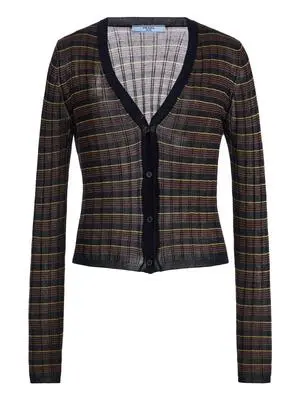 Prada D Wool-silk Cardigan - Stripe