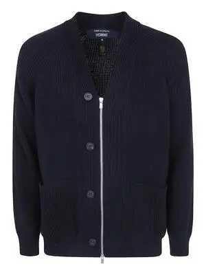 Comme Des Garçons Cardigan Double Lace "double Lace Wool Cardiga - Black