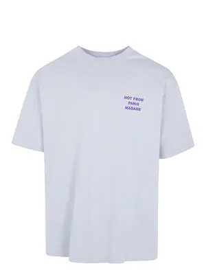 Drole De Monsieur T-shirt "bold Slogan - Gray