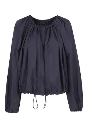 TOTEME Coat Gathered Parachute Coat - Black