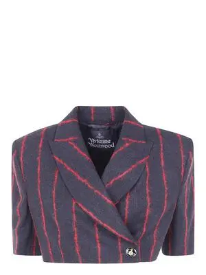 VIVIENNE WESTWOOD Jacket One-button "cut Off - Gray