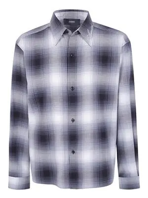 Amiri Shirt "os" Flannel Casual - Black
