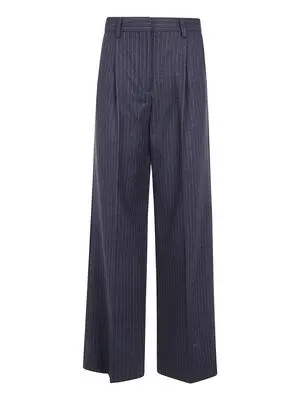 Filippa K Pinstripe Flannel Pants "darcey - Gray