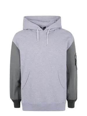 Comme Des Garçons Sweatshirt Double Fabric Sleeves - Gray