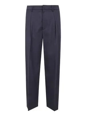 DUNST Pants Pleated "semi-wide Slacks - Gray