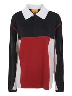 Guest In Residence Polo Shirt Color Block "color Block Rugby - Brown