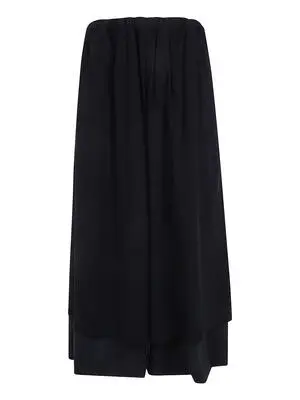 Comme Des Garçons Wide-leg Trousers Light Wool Tropical - Black