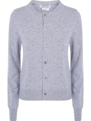 Comme Des Garçons Cardigan 12-gauge Cashmere Jerse - Gray