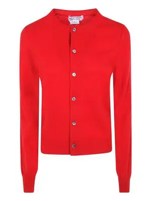 Comme Des Garçons Cardigan Cashmere Jersey 12 Gaug - Red
