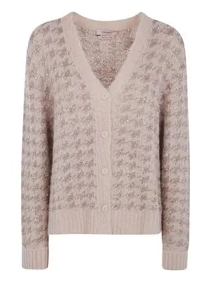 TWINSET V-neck Cardigan - Beige