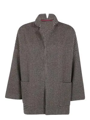 DANIELA GREGIS Jacket Pied De Poule "gladiolo - Black