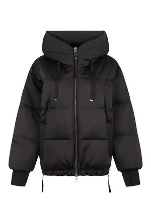 DUNO Oversized Short Down Jacket - Brown