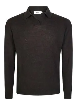 ALTEA Altea Long Sleeve Cashmere Merino Polo
