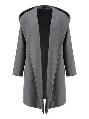 TOTEME Wool Hoodie Coat - Grey