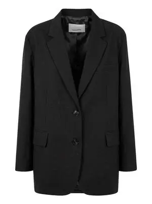 THE FRANKIE SHOP Bea Oversized Blazer - Black