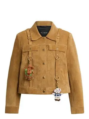 COACH OUTLET Brain Dead Suede Strap Jacket - Tan
