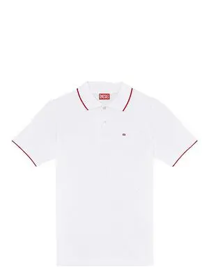 DIESEL® Contrast-trim Cotton Polo Shirt - 100