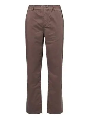 Paige Eberton Tapered-leg Cotton Trousers - Dark Agar