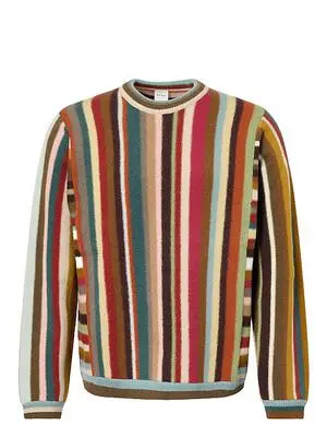 Paul Smith Artist Stripe Merino-wool Jumper - Multi Coloured