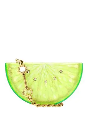 CHLOÉ Chloe Printed Metal Mini Lemon Clutch Bag