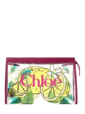 CHLOÉ Chloe Printed Rubber Clutch Bag 27 Cm X 19 Cm X 9 Cm