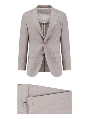 BOSS Heston Virgin Wool Suit - Multicolor