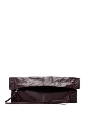 ALLSAINTS Leather Lutece Clutch Bag - Red