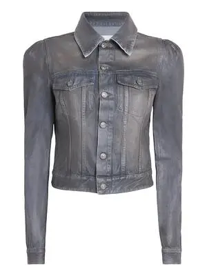 7 For All Mankind Coated Denim Jacket - Grey