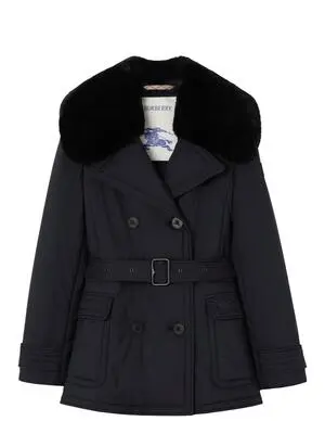 Burberry Padded Hertford Trench Jacket - Navy