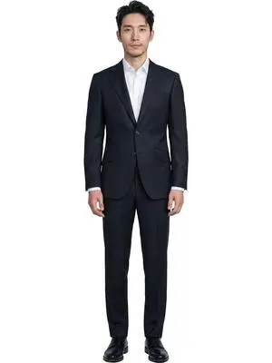 INDOCHINO Hamilton Sharkskin Blazer - Black
