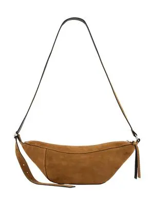 ALLSAINTS Esme Suede Crossbody Bag - Brown