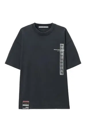 Alexander Wang Short Sleeve Tee W/ Flasher Graphic - Washed Black