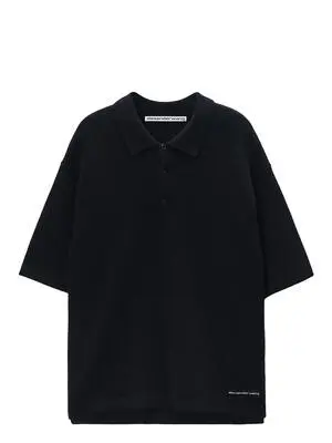 Alexander Wang Wool Polo Shirt - Black