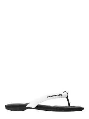 Alexander Wang Jenna Tubular Flat Thong Sandal - White