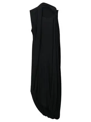 Alexander Wang Asymmetric Drape Midi Dress - Black