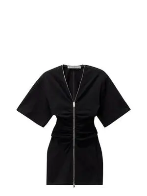 Alexander Wang Zipper Tee Dress - Black