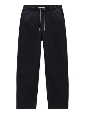 Alexander Wang Crystal Hotfix Drawcord Relaxed Mid-rise Sweatpant - Black