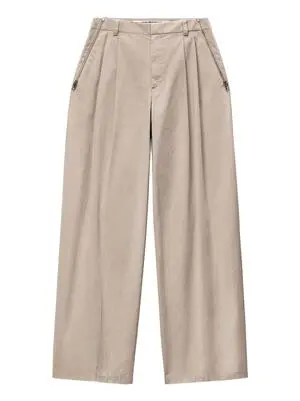 Alexander Wang Side Zip Mid-rise Tailored Pant - Stone