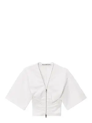Alexander Wang Zipper Tee - White