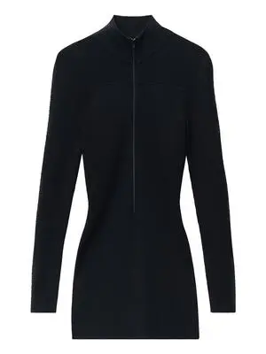 Alexander Wang Logo Track Stripe Dress - Black