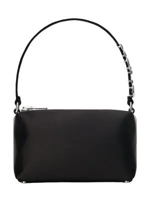 Alexander Wang Heiress Pouch In Satin - Black