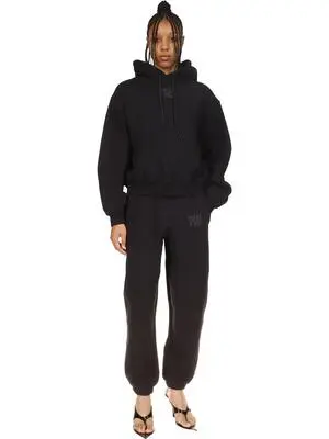 Alexander Wang Essential Terry Classic Sweatpant Puff Paint Logo - Black