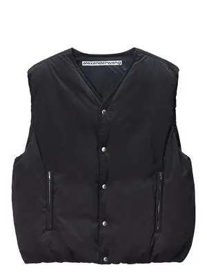 Alexander Wang Moto Puffer Vest - Black