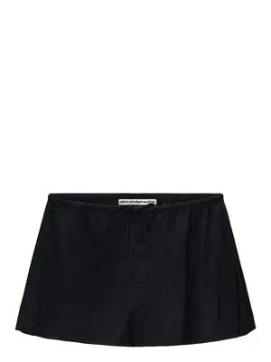 Alexander Wang Mid-rise Pleated Short - Black