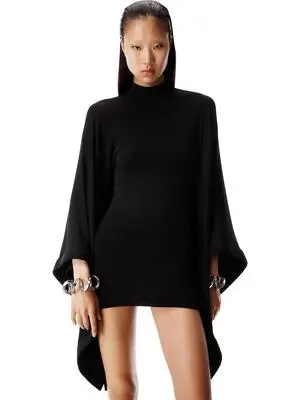 Alexander Wang Draped Bodycon Mini Dress - Black